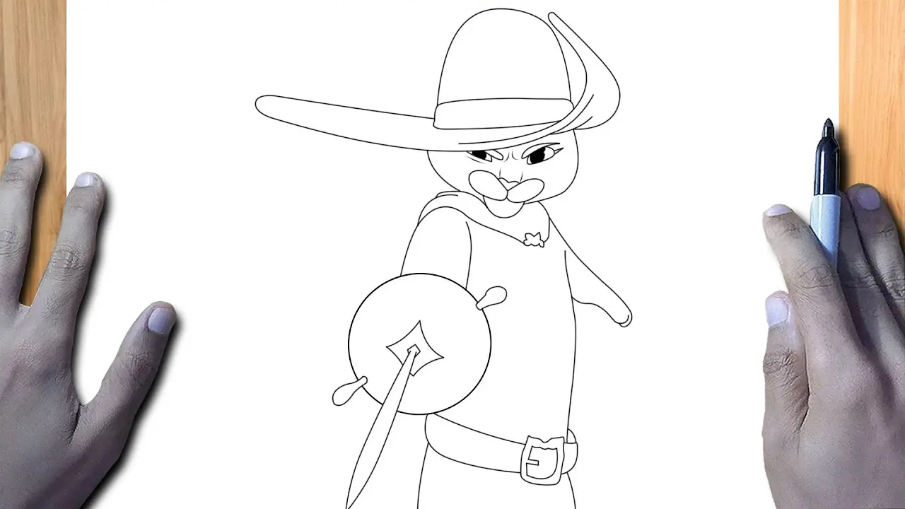Dibujar al gato con botas paso a paso para principiantes y artistas ...